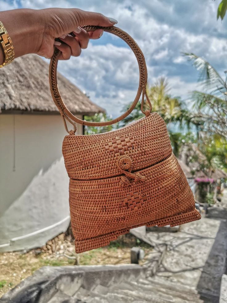 Real Natural Rattan Handbags – Decor Hut